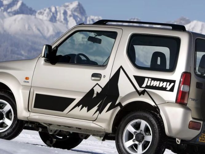 Dán Decal Suzuki Jimny Lột Xác Xế Yêu Trong Nháy Mắt