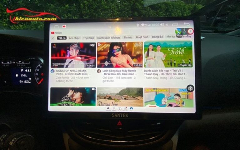 Màn Hình Santek S Plus 2K 360 13 Inch Lắp đặt Chính Hãng