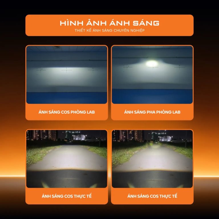 Đèn Bi LED SQUARE V5 Aozoom CHÍNH HÃNG GIÁ TỐT